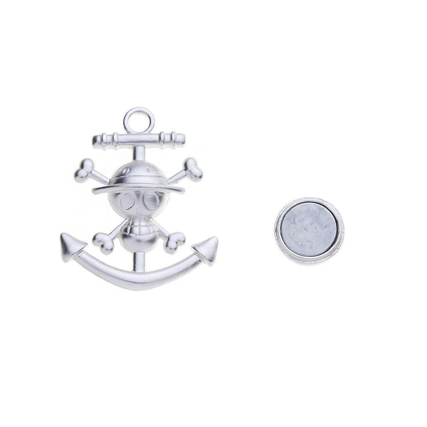 Tüchermagnet - Anker mit Totenkopf – Fox by Ren